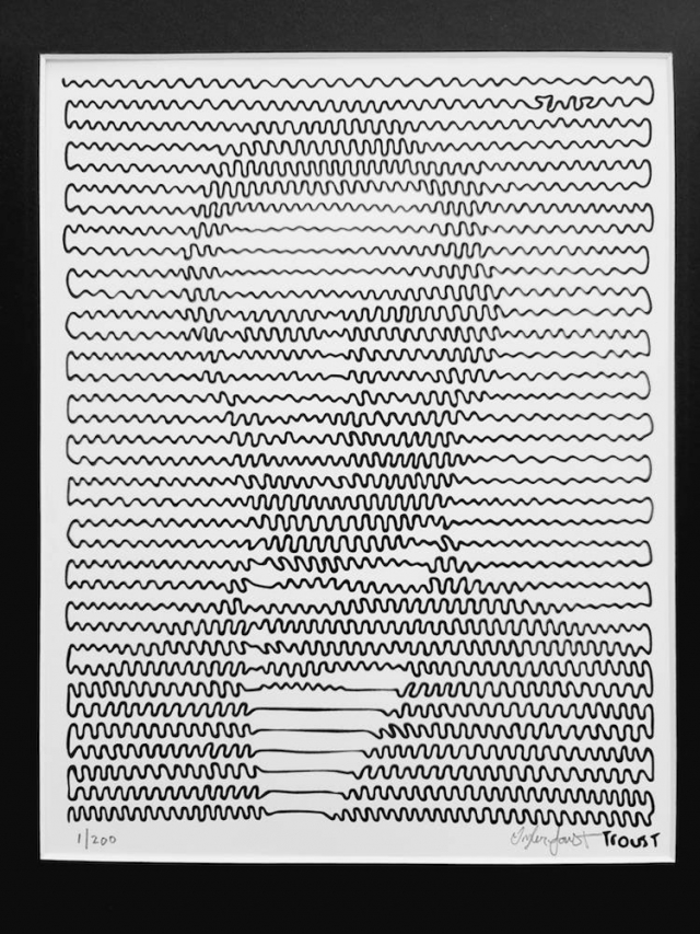 Artista crea dibujos de retratos usando una sola línea continua