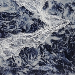Artist Creates Textured Landscapes by Wrinkling Cyanotype Paper