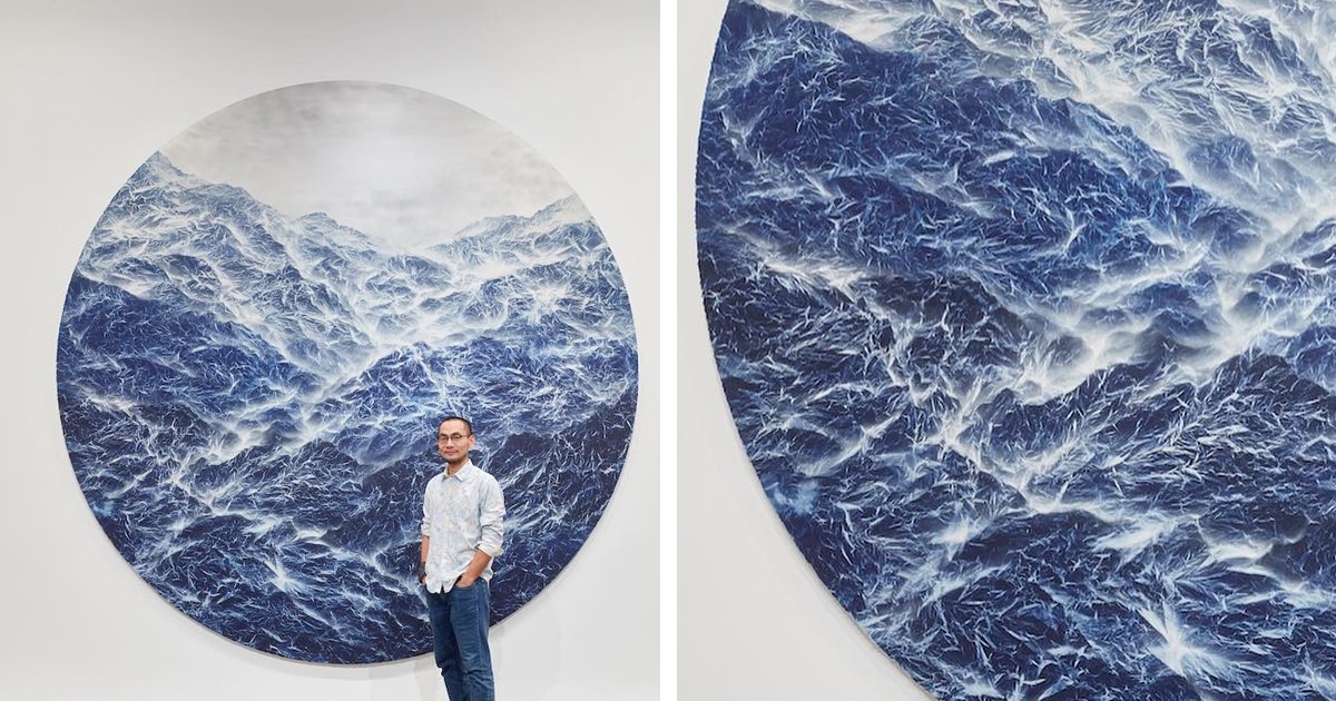 Artist Creates Textured Landscapes by Wrinkling Cyanotype Paper