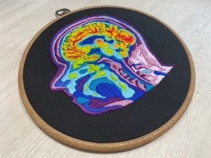 Artist Stitches Anatomical Embroideries, Paying Homage the Body