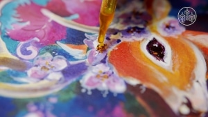 Learn How to Convey Emotion Through Colored Ink Drawing