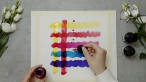 Learn How to Convey Emotion Through Colored Ink Drawing