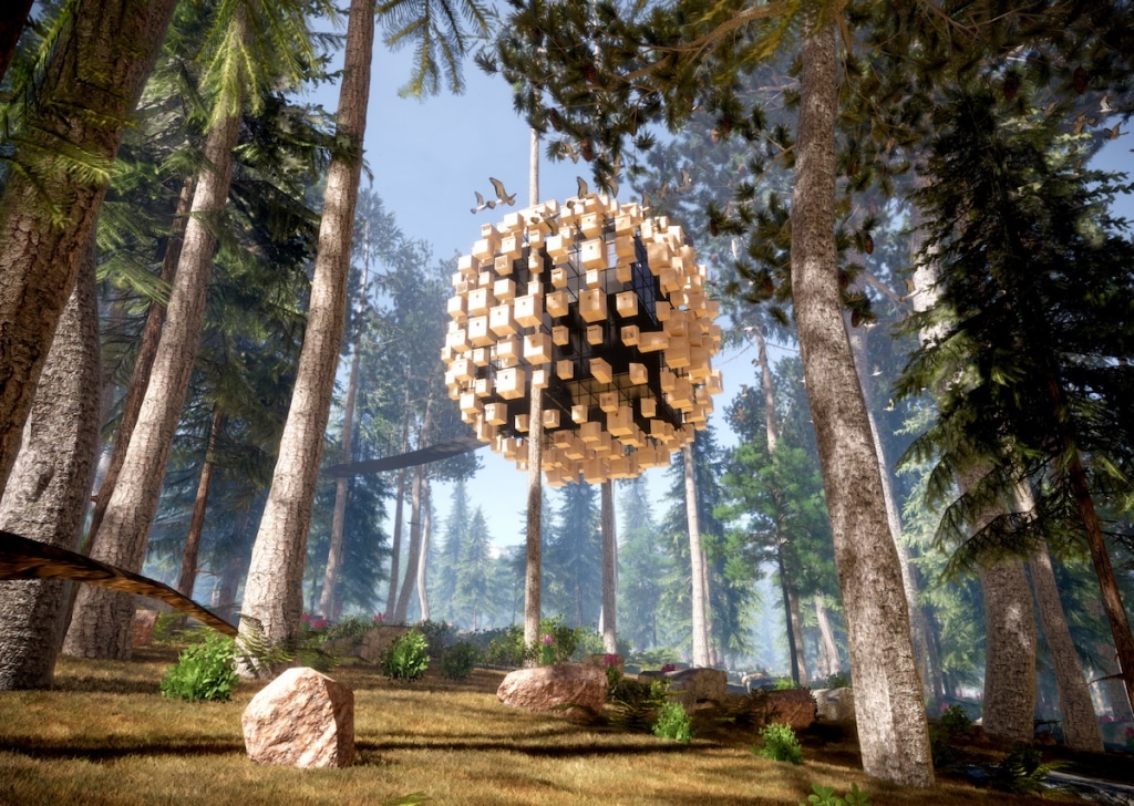 Spend the Night in BIG's Cozy Cabin Wrapped with 350 Birdhouses