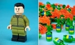 Recaudan fondos para Ucrania con un Volodímir Zelenski de LEGO