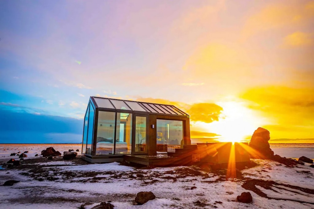 This Glass Cottage Airbnb Lets You Watch the Northern Lights in a Hot Tub