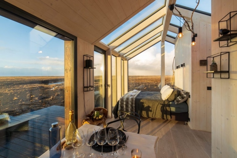 This Glass Cottage Airbnb Lets You Watch the Northern Lights in a Hot Tub