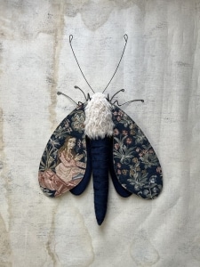 Artist Creates Ethereal Moths From Romantic Tapestry Fabrics