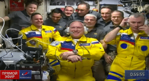 Are Yellow Uniforms Worn by Cosmonauts A Show of Support for Ukraine?