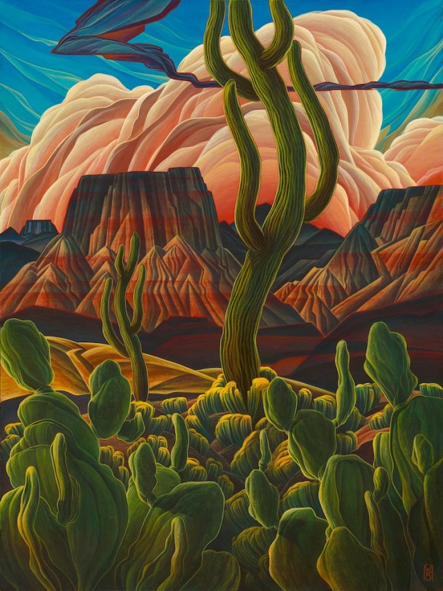 Abstract Desert Landscape Paintings Depict Its Beautiful Vast Freedom