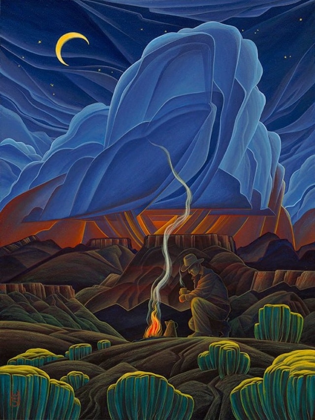 Abstract Desert Landscape Paintings Depict Its Beautiful Vast Freedom