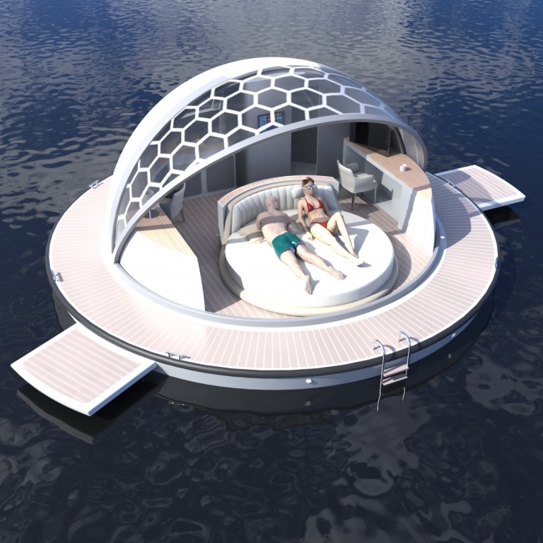 These Floating Hotel Suites Are Completely Solar-Powered