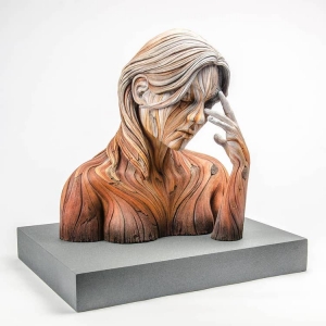Artist Creates Illusion Sculptures Making Ceramic Look Like Trees
