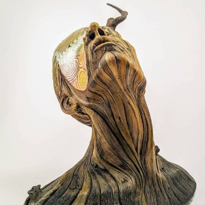 Artist Creates Illusion Sculptures Making Ceramic Look Like Trees