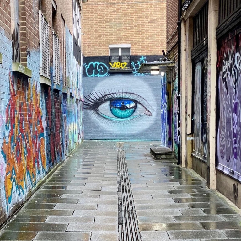 Street Artist Creates Eye-Mazing Murals That Stare at the Viewer