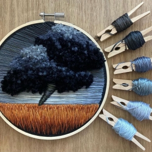 Amazing Embroidered Landscapes Pop Off the Hoop