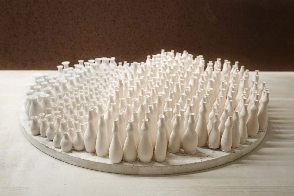 Giant Sculpture Is Made up of 70,000 Hand-Crafted Ceramic Vases