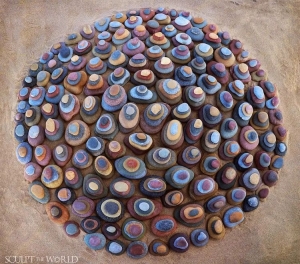 Land Art Made of Stones is a Mesmerizing Sight on the Beach