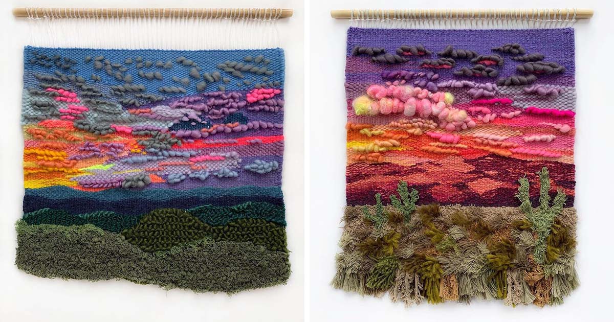 Exquisite Loom Textiles Depict Idyllic Landscapes