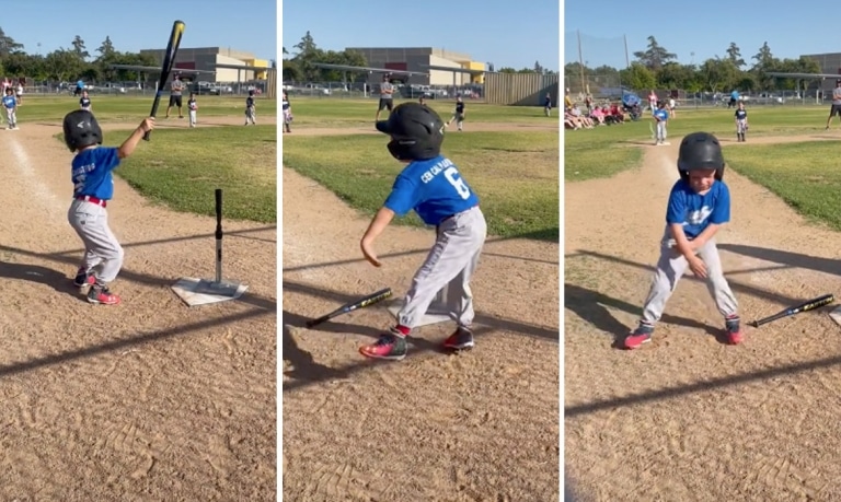 Hilarious 5-Year-Old Has the Best "Walk-Up" Dance at T-Ball Game