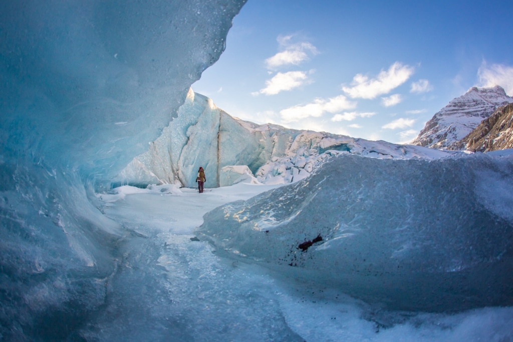 Remarkable Photos of Ice Caves Hidden in the Canadian Rockies