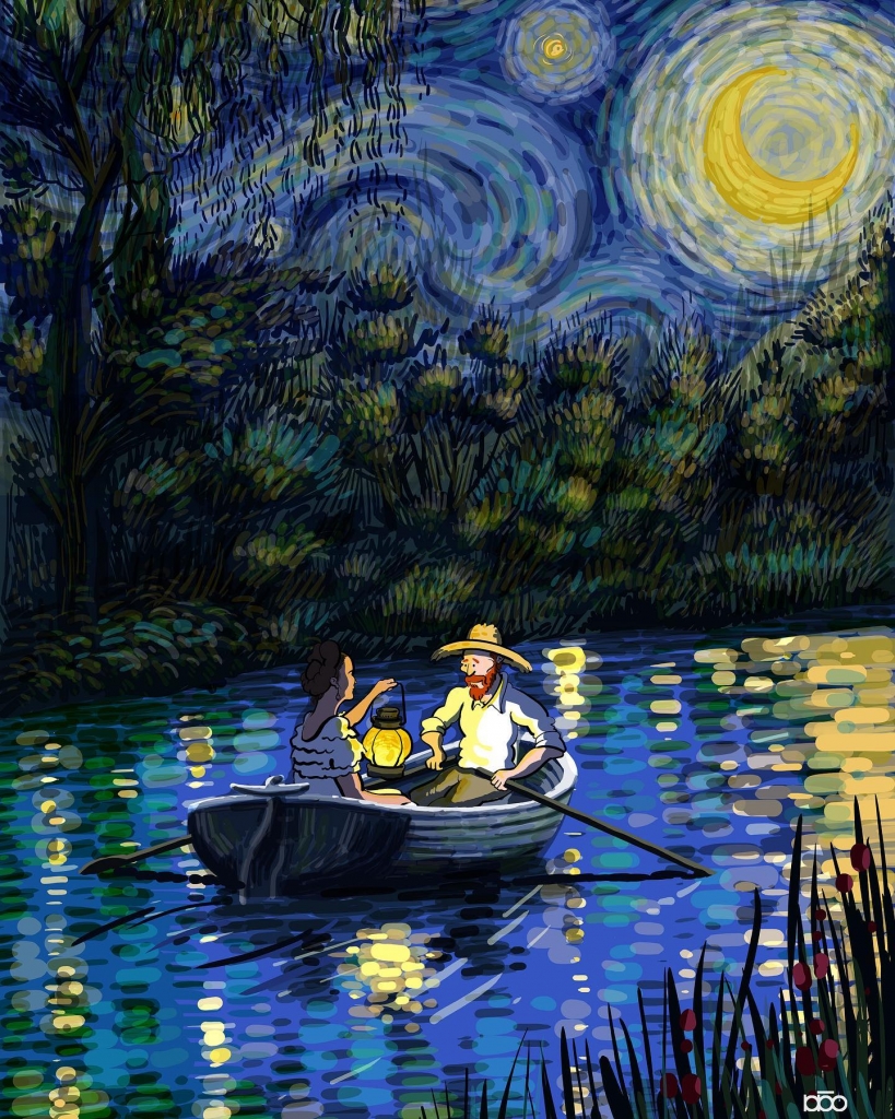 Cartoonist Imagines Colorful World of Van Gogh in Illustrations ...
