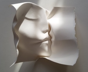 Artist Cleverly Folds Paper Into Expressive Face Sculptures