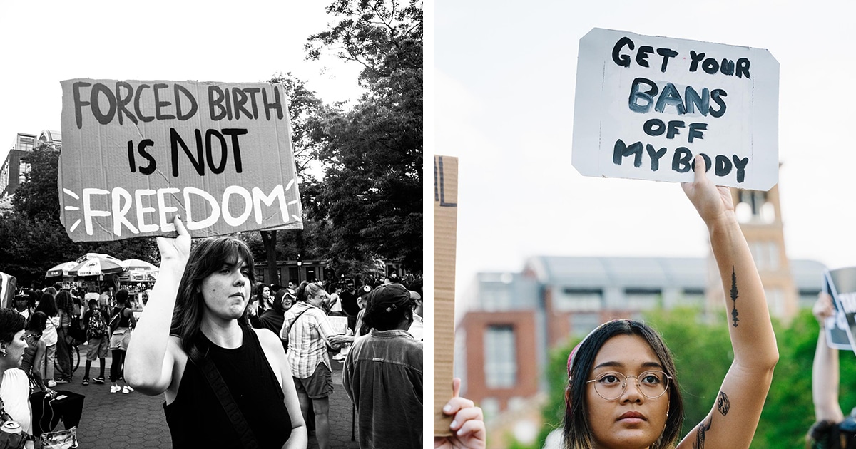Powerful Signs Protesting the Overruling of Roe v. Wade