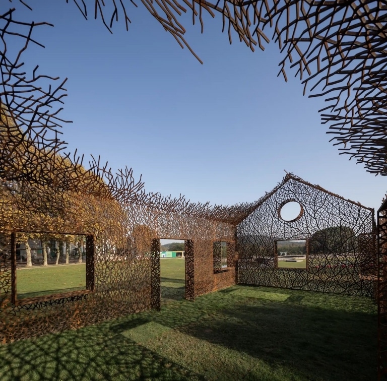 Architectural 'Vanishing House' Installation Provides a Place of Reflection