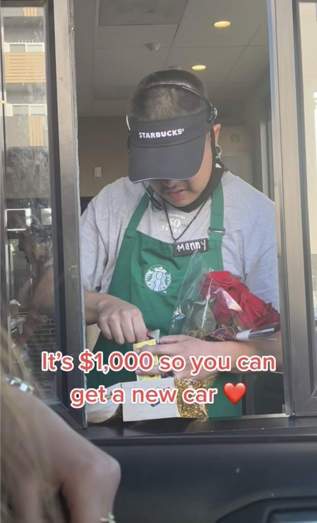 Starbucks Barista Moved to Tears by Act of Kindness in Viral TikTok Video