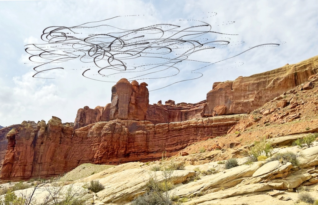 Photographer Captures Flight Trails in "Locked Down Looking Up"