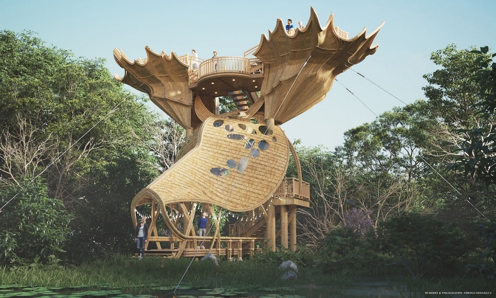 Incredible Forest Observation Deck Inspired by the Shape of a Moose