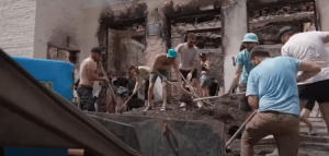 Ukrainian "Clean Up Raves" to Clear Debris After Russian Attacks