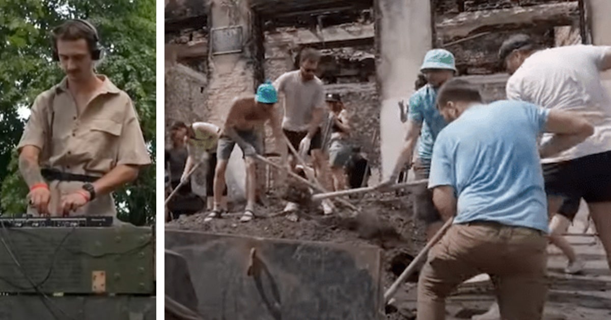 Ukrainian "Clean Up Raves" to Clear Debris After Russian Attacks