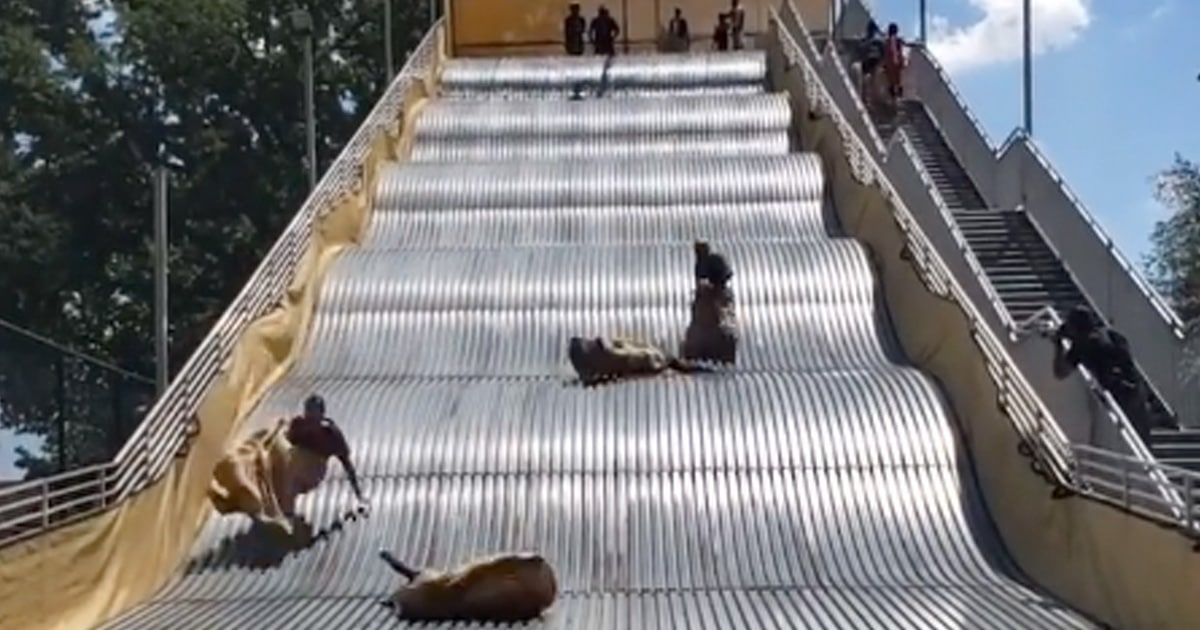 Giant Slide Reopens But Has to Shut Down 4 Hours Later