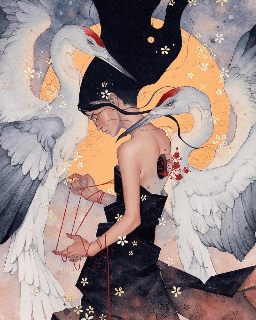 Gorgeous Watercolor Paintings Blend Fantasy & Expert Technique