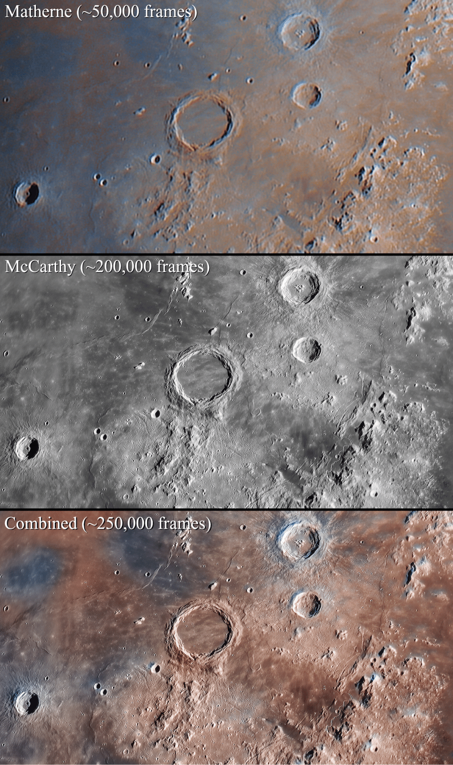 Astrophotographers Use 250,000 Frames Make Photo of the Moon