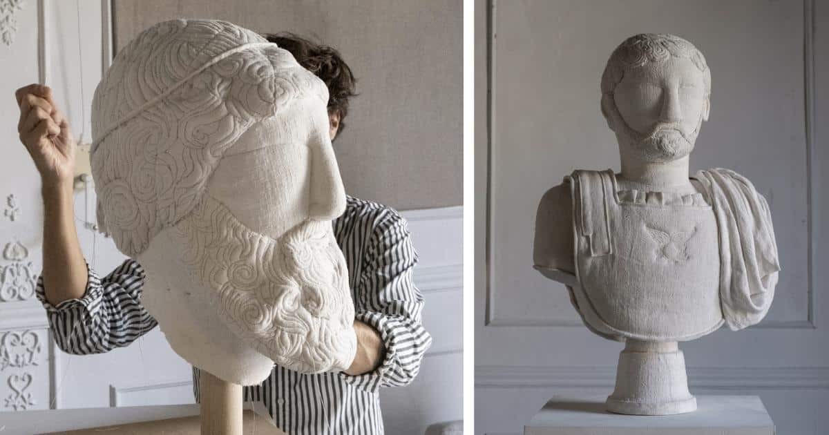 Artist Reimagines Classical Sculptures in Soft Textile Form