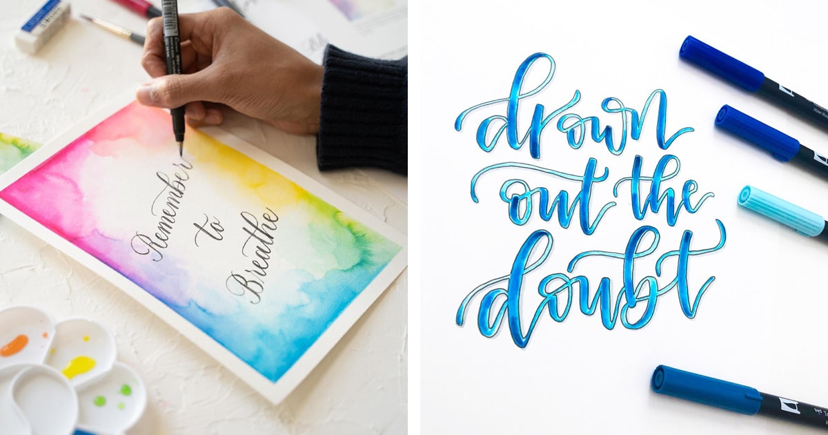 Hand Lettering Artist Illustrates Empowering Phrases & Shows How