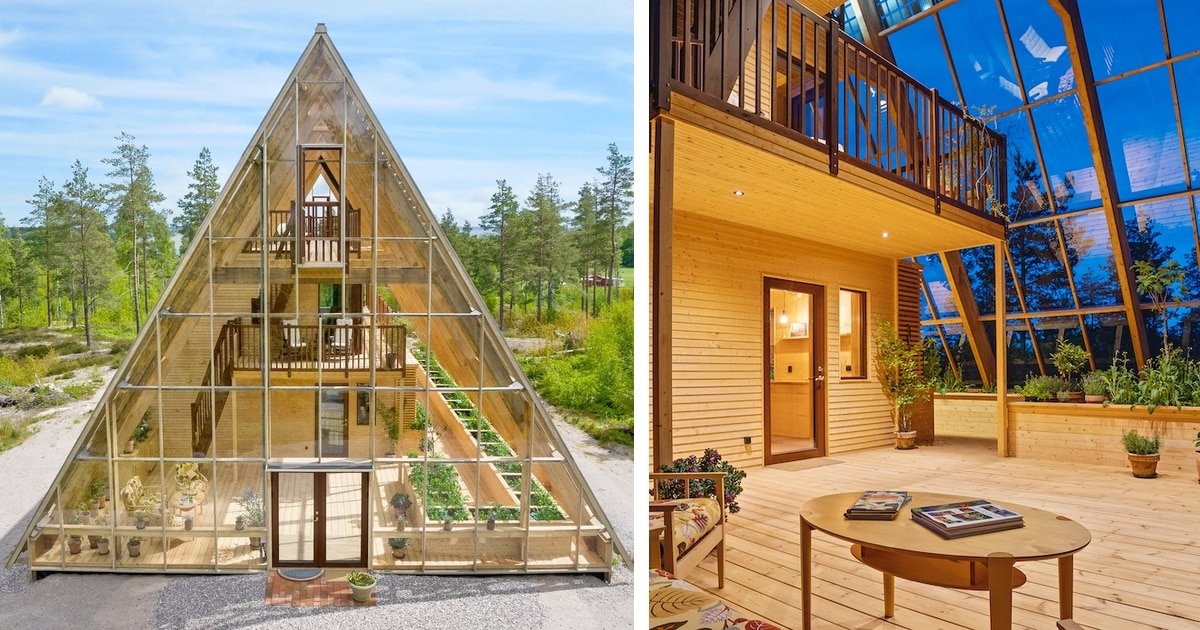 Live Off Grid Surrounded by Sweden's Nature in the A-Frame Villa