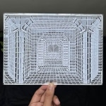 Artist Cuts White Paper to Create Optical Illusions