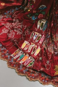 Intricate Red Dress Was Made by Artists from the Around the World
