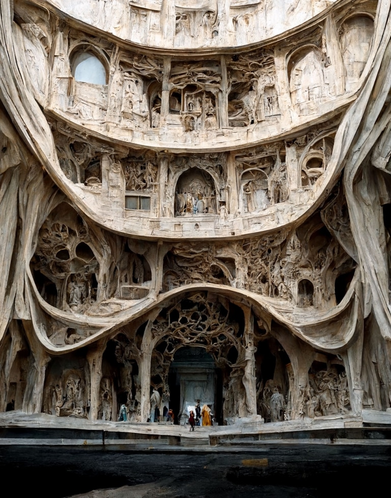 Midjourney Architecture Celebrates the Renaissance