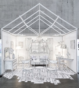 Optical Illusion Art Installation Flattens 3D Into 2D