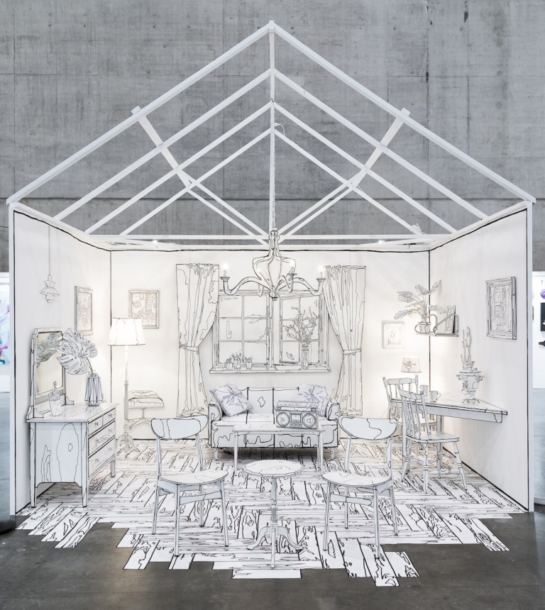 Optical Illusion Art Installation Flattens 3D Into 2D