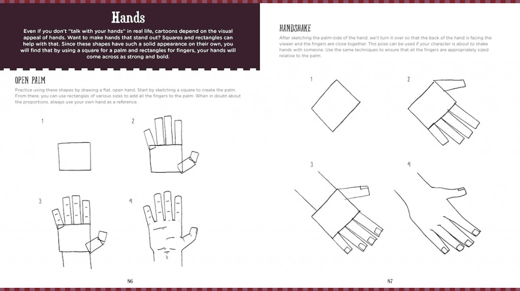 Brand New Book Shows You How To Create Cartoon Characters Using Simple ...