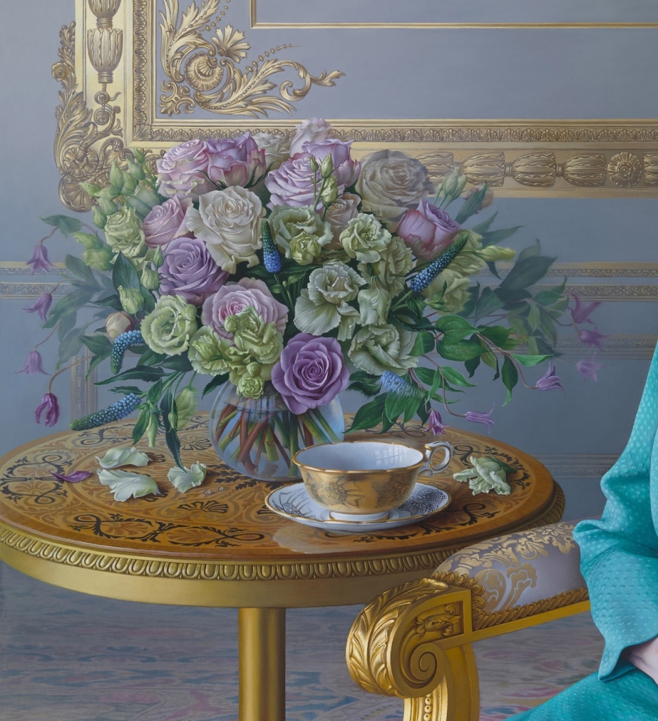 Before Her Death, Queen Elizabeth II Sat for an Oil Painting Portrait ...