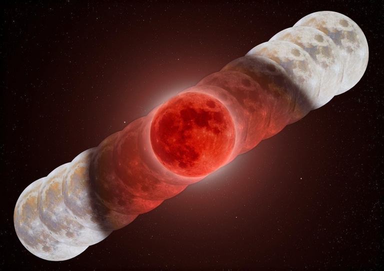 Astrophotographer Captures Stunning Composite Photo of 2022's Last Lunar Eclipse