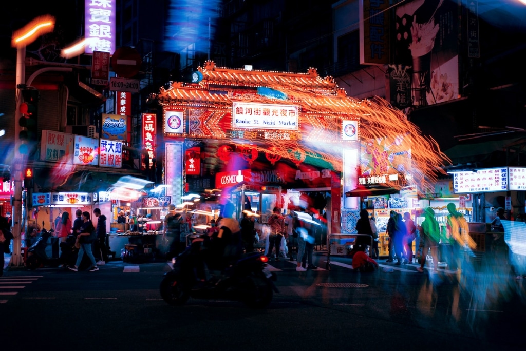 Colorful Street Photography Captures Nighttime in Taiwan