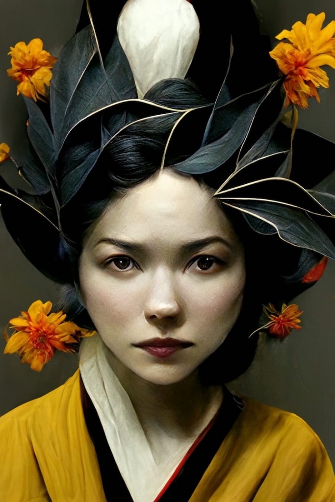 AI-Generated Art Reimagines Japanese Fashion and Design