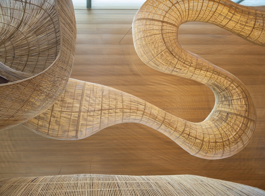 Thai Firm Transforms Chiang Mai Gallery Using Rattan Clouds